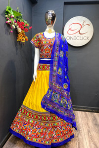 SHREE KRISHNA CREATION Embroidered Semi Stitched Lehenga Choli - Buy ...