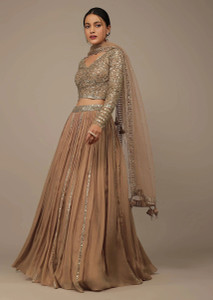 FAB WINDOW Embellished Semi Stitched Lehenga Choli - Buy FAB WINDOW ...