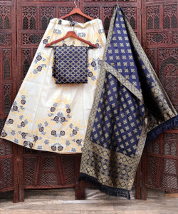 Jaliyan enterprise Self Design Semi Stitched Lehenga Choli - Buy ...