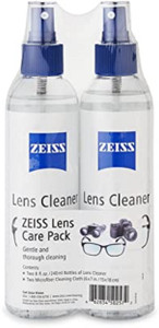 ZEISS Lens Care Pack Two 8 oz Bottles of Lens Cleaner, Two Microfiber ...