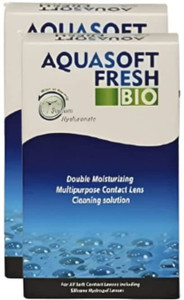 AQUASOFT Fresh Bio, Soft contact lens solution (Pack of 2) multi ...