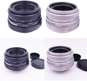 Lyla Mini 25mm F1.8 APS-C Television/TV/CCTV for 16mm C Mount Camera ...