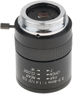 Lyla 3.5mm to 8mm 3MP f/1.4 Varifocal CS C-Mount Manual IRIS Zoom ...