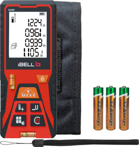 iBELL DM50-02 Professional Laser Distance Meter 50M, Indoor & Outdoor ...
