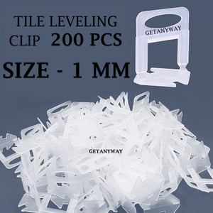 GETANYWAY Tile Levelling Spacer Clips 1 MM Clip only 200pcs For Both ...
