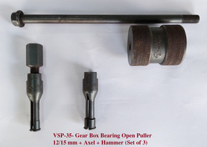 VIRATTOOLS Gear Box Bearing Open Puller 12/15 mm + Axel Hammer (Set Of ...