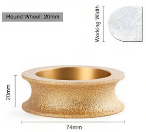 TileCrafted Marble Molding Blade 20MM Brazing Granite Molding Wheel ...