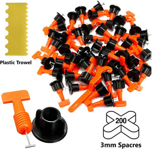 TILFIXER 50 PCS Tile Leveling Jack With 3MM Tiles Spacers Lever Tool ...