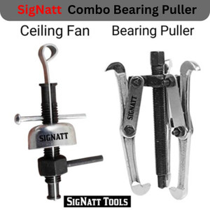 SIGNATT Combo of 4 Inch Bearing Gear Puller 3 Legs Fan Puller 3 Legs ...