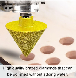 ToolsT Diamond Countersink Drill Bit Shaping Trimming in Granite Stone ...