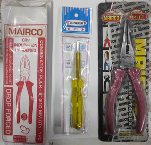 Greenlight Pack 3 :- 1 Combination Plier +1 Nose Plier + 1 Taparia ...