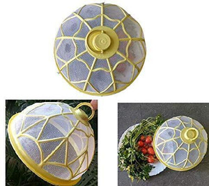 Maaz Associates Dome Shaped Round Plastic Net Insect Proof Food Cover ...