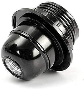 SVDK Vintage Light Bulb Holder Screw Type Holder, E27 Black Ring Type ...