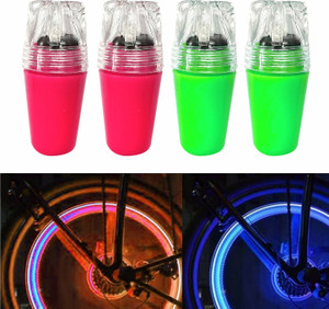 DSTECHBAR Cycle Tyre Valve Light Bike Wheel Valve Light LED Wheel ...