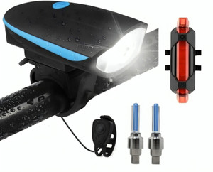 BLACKBELL Bicycle Combo Of Front Cycle Light Back Light And Tyre Valve ...