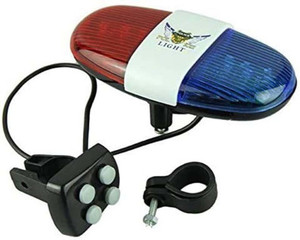 SPOKEFOX Bicycle 4-Tone Police Horn LED Front Light LED Rear Break ...