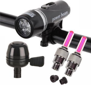 DSTECHBAR Cycle Headlight Power Beam with Cycle Longer Bell, Wheel ...