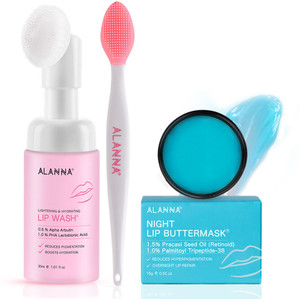 ALANNA 2-Step | Lip Brightening Kit | Cleanser & Night ButterMask | For ...