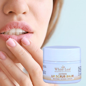 White Leaf Lip Scrub for Lightening and Brightening of Dark Lips – Pure ...