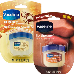Vaseline LIP THERAPY COCOA BUTTER & CREME BRULEE LIP BALM FOR SOFT ...