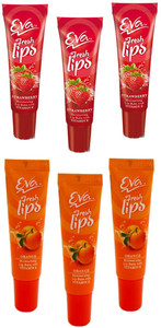 EVA Strawberry and Orange with Vitamin E & Coca Butter Moisturising Lip ...