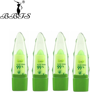 bbts ALOE VERA 99% LIP BALM with MOISTURISING, SOOTHING LIPS 4 pack ...