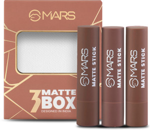 MARS 3 Matte Box Lipstick Pack Of 3 - Price in India, Buy MARS 3 Matte ...