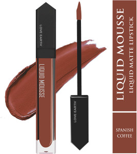 LOVE EARTH Liquid Mousse Lipstick - Spanish Coffee Matte Finish - Price ...