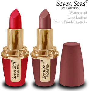 Seven Seas Pro-Beauty Long Lasting Matt lipstick set of 2 - Price in ...