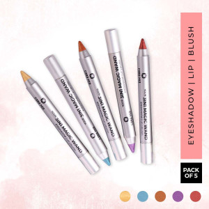 Cara Mia By Flipkart 3in1 Crayon with Eyeshadow, Blush and Lipstick ...