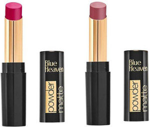 BLUE HEAVEN Powder Matte Lipsticks (Apple Orchard & Mahogany Moments ...