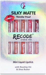 recode Silky Matte Mini Liquid Lipsticks - 12.50 ml (1.25ml x 10) Set ...