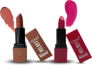 comy Matte Lipstick Combo; Smudge-Proof Lip Colour (Bubblegum Pink ...