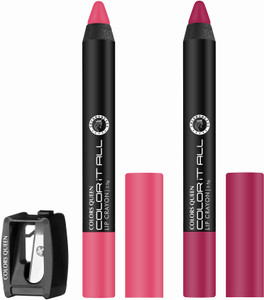 COLORS QUEEN Color It All Long Lasting Lip Crayon Matte Lipstick Combo ...