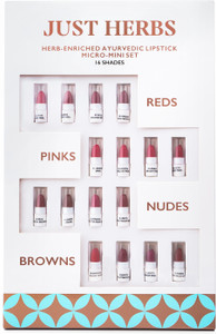 Just Herbs Herb-Enriched Ayurvedic Lipstick Micro Mini Set - 4 X 4 ...