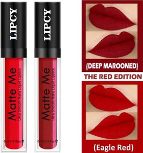 lipcy 2 Piece Matte Me Liquid Lipstick ,(5ml X 2pcs) - Price in India ...