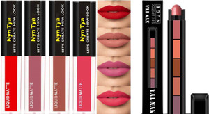 Nyn TYA Fab 4 in 1 Red Ed. Liquid Lipstick And 5 in 1 Nude Edition ...