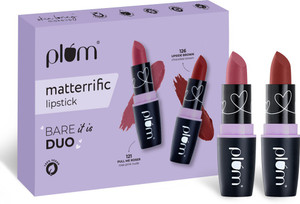 Plum Matterrific Lipstick Bare it is Duo - Price in India, Buy Plum ...