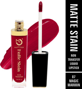 MATTLOOK Matte Stain Non Transfer Liquid Lipstick, Magic Maroon-07, (6g ...