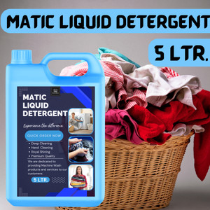 BLISS & BLUSH Washing Machine Liquid Detergent 5L With Paint Safe Multi ...