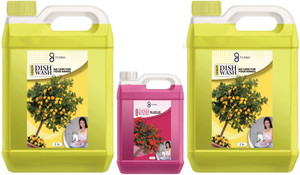 FLISKO Best cleaning Liquid Dish Wash Lemon 10L & Rose 1L Neem Liquid ...