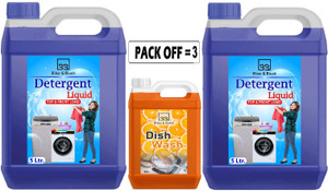 BLISS & BLUSH Washing machine liquid detergent top and front load 10L ...