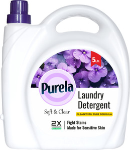 PURELA Liquid Detergent 5 Liter, Washing Machine Liquid For Top & Front ...