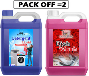 BLISS & BLUSH 5 Top/Fant Load Washing Machine Laundary Liquid Detergent ...