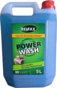 Relfax Power Wash Liquid Detergen 5 Liter laundry Classic Liquid ...