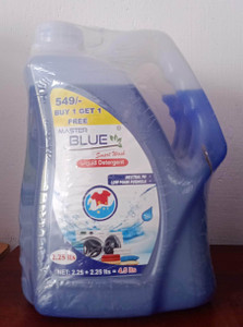 Master Blue MB Smart wash 2.25 Litres ( 1+1) Fresh Liquid Detergent ...