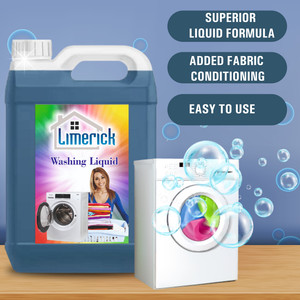 LIMERIC Washing machine liquid detergent top load and front load (blue ...