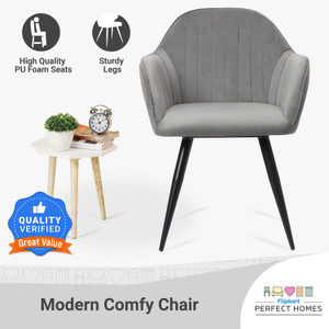 Flipkart Perfect Homes Ambar Unique Velvet Armchair With Armrest ...