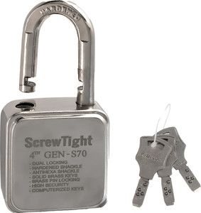 Screwtight Door Locks 70mm Chrome Plated Finish Stainless Steel Lock ...