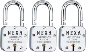 Arlin Atoot 65MM Hardened Double Locking Steel 9 Levers with 3 Keys ...